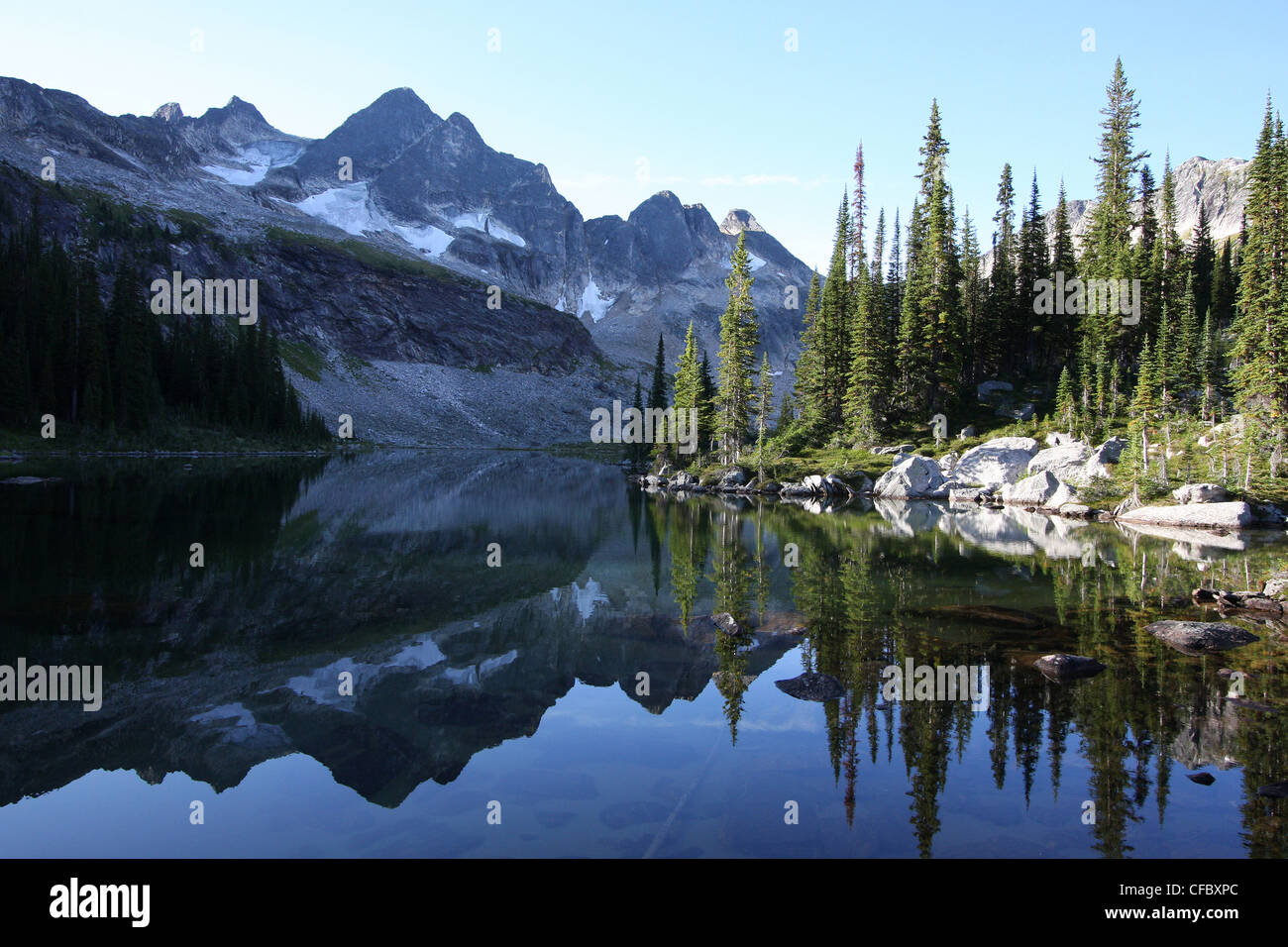 Morning Reflection on Valhalla Lake, Valhalla Provincial Park, BC ...