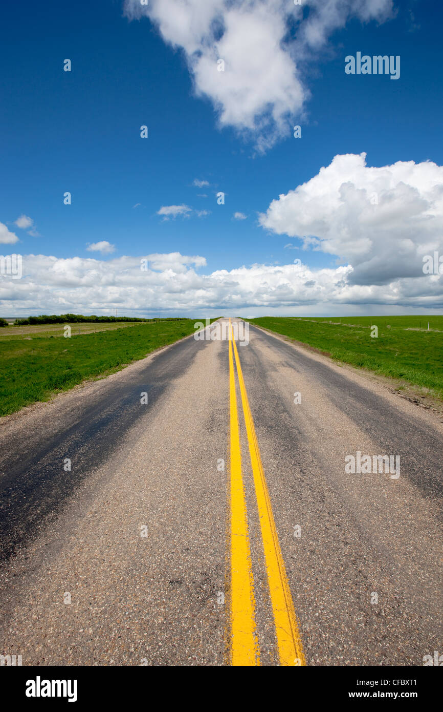 Highway near Val Marie, Saskatchewan, Canada Stock Photo - Alamy