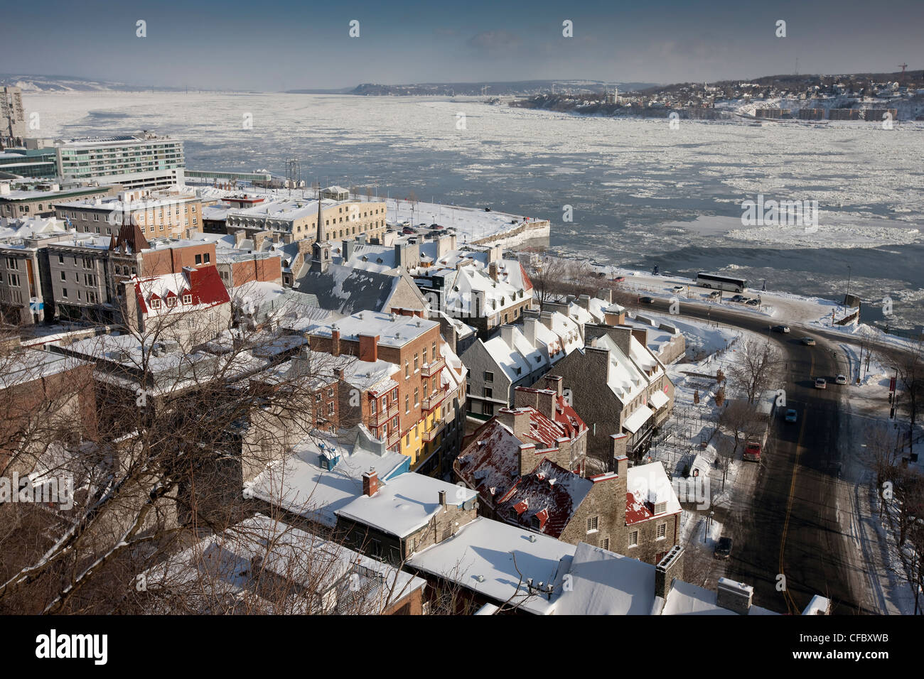 Lower town quebec city snow hi-res stock photography and images - Alamy