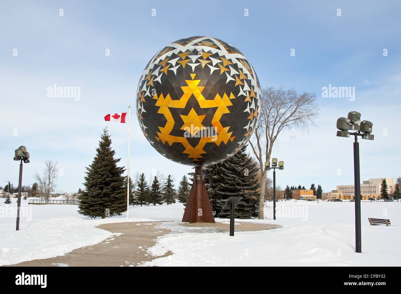 Worlds largest Pysanka in Vegreville, Alberta Stock Photo - Alamy