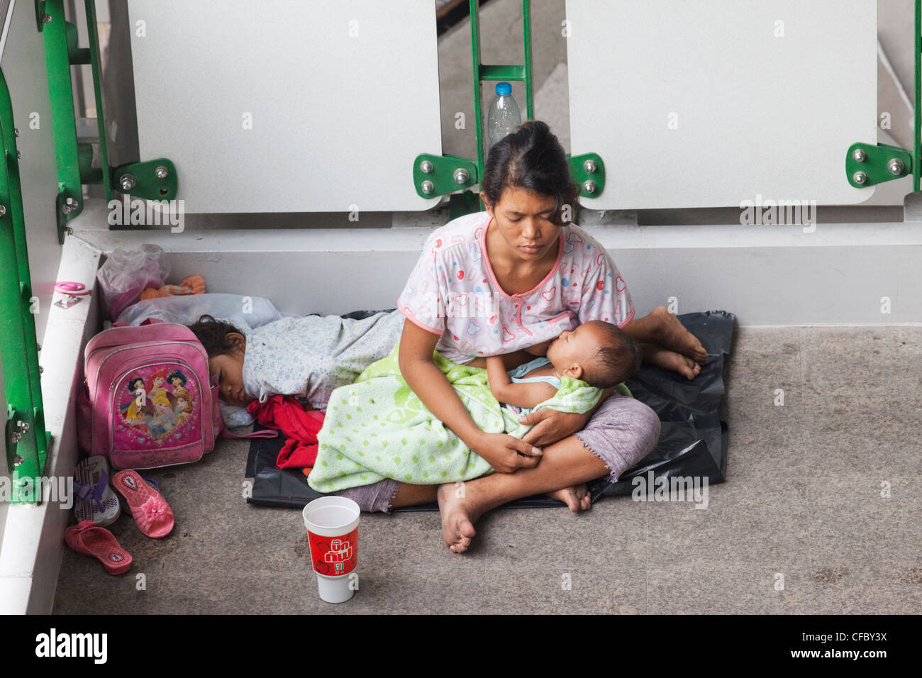 Homeless Mother And Baby