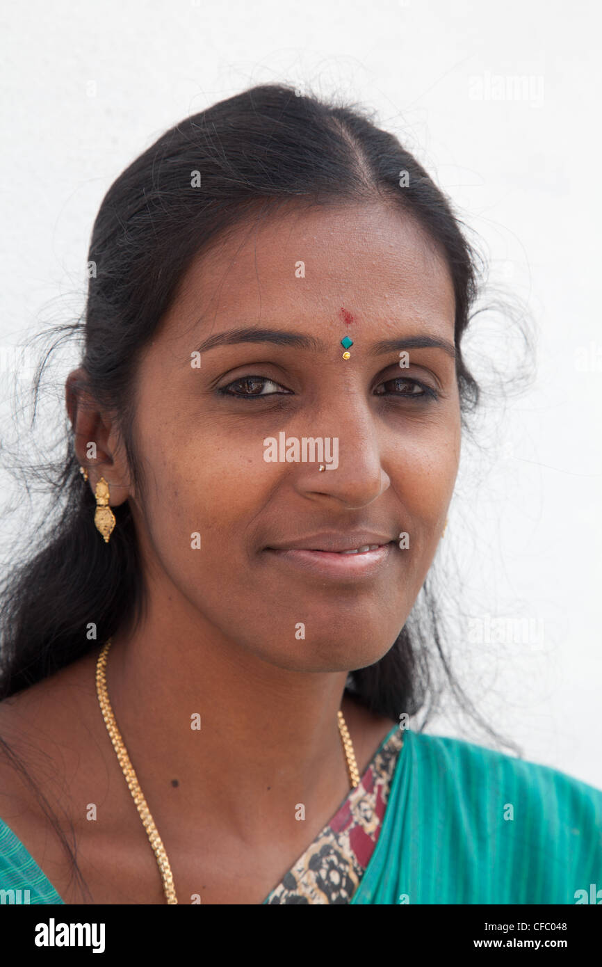 Portrait shot of local person in South India Stock Photo - Alamy