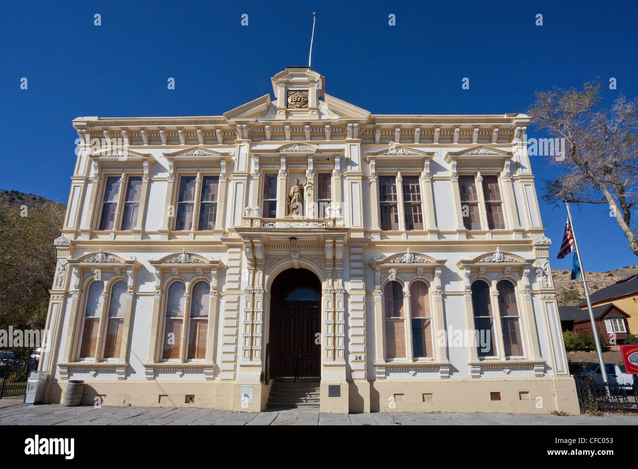 USA, United States, America, Nevada, Old Virginia City, Courthouse ...