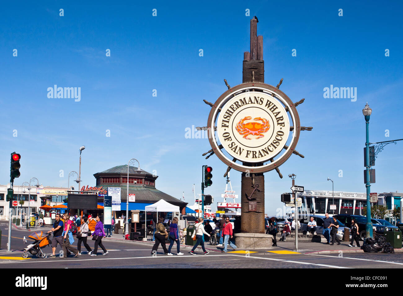USA, United States, America, California, San Francisco, City, wharf ...