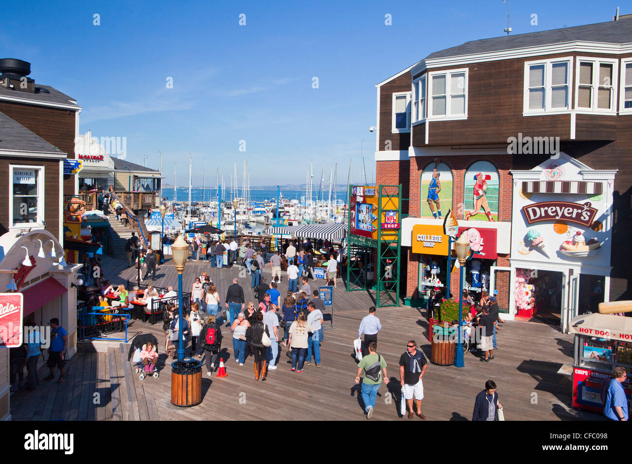 USA, United States, America, California, San Francisco, City, wharf ...