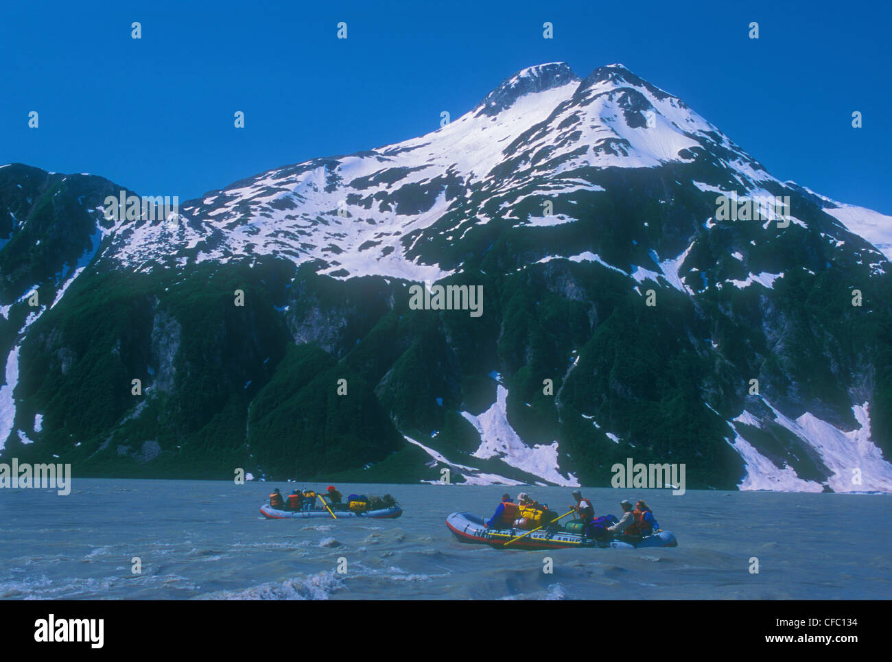 Rafting - Tatshenshini River, Yukon Stock Photo - Alamy