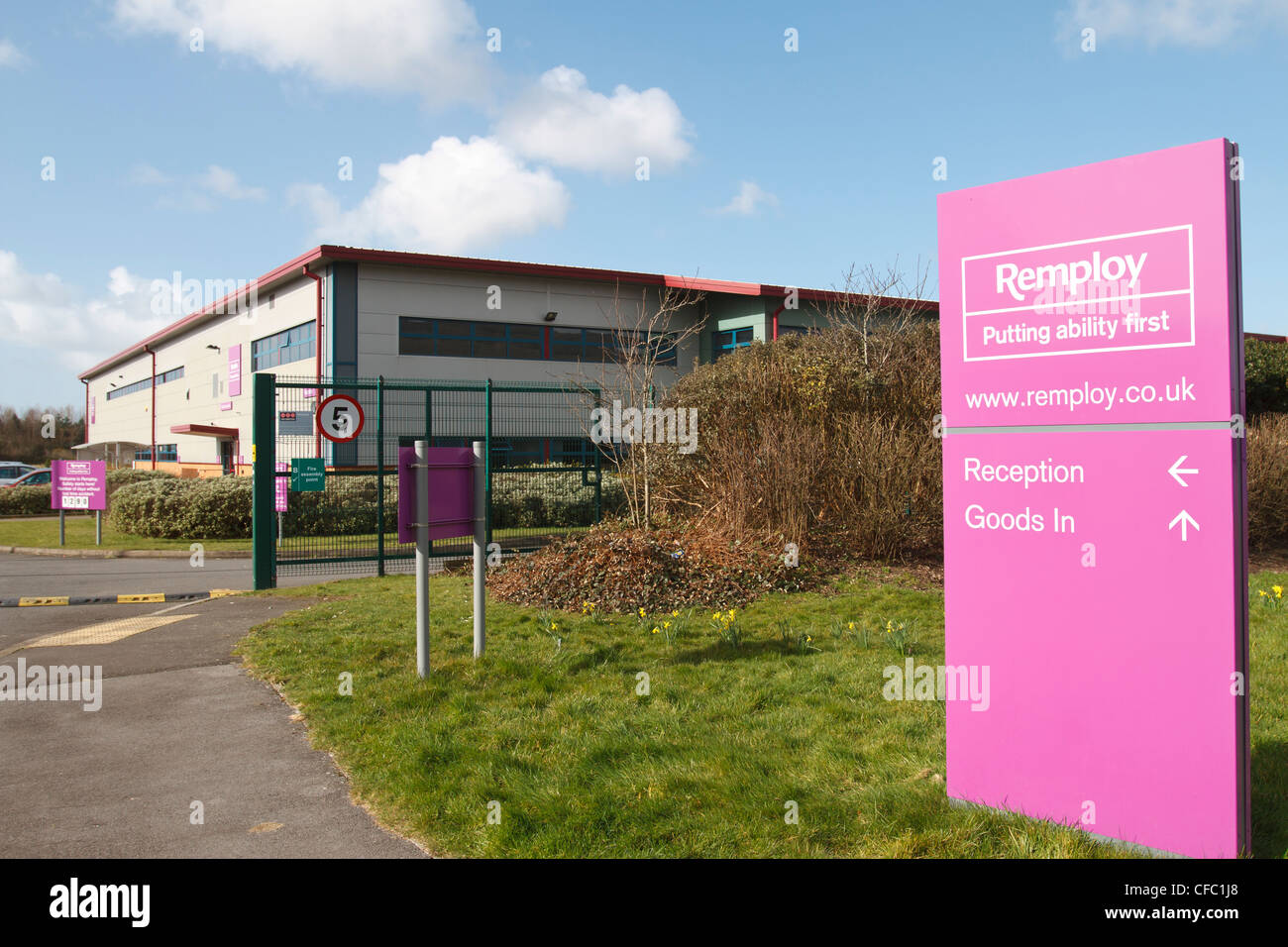 General Views of a Remploy factory and offices in Baglan Enerygy Park ...