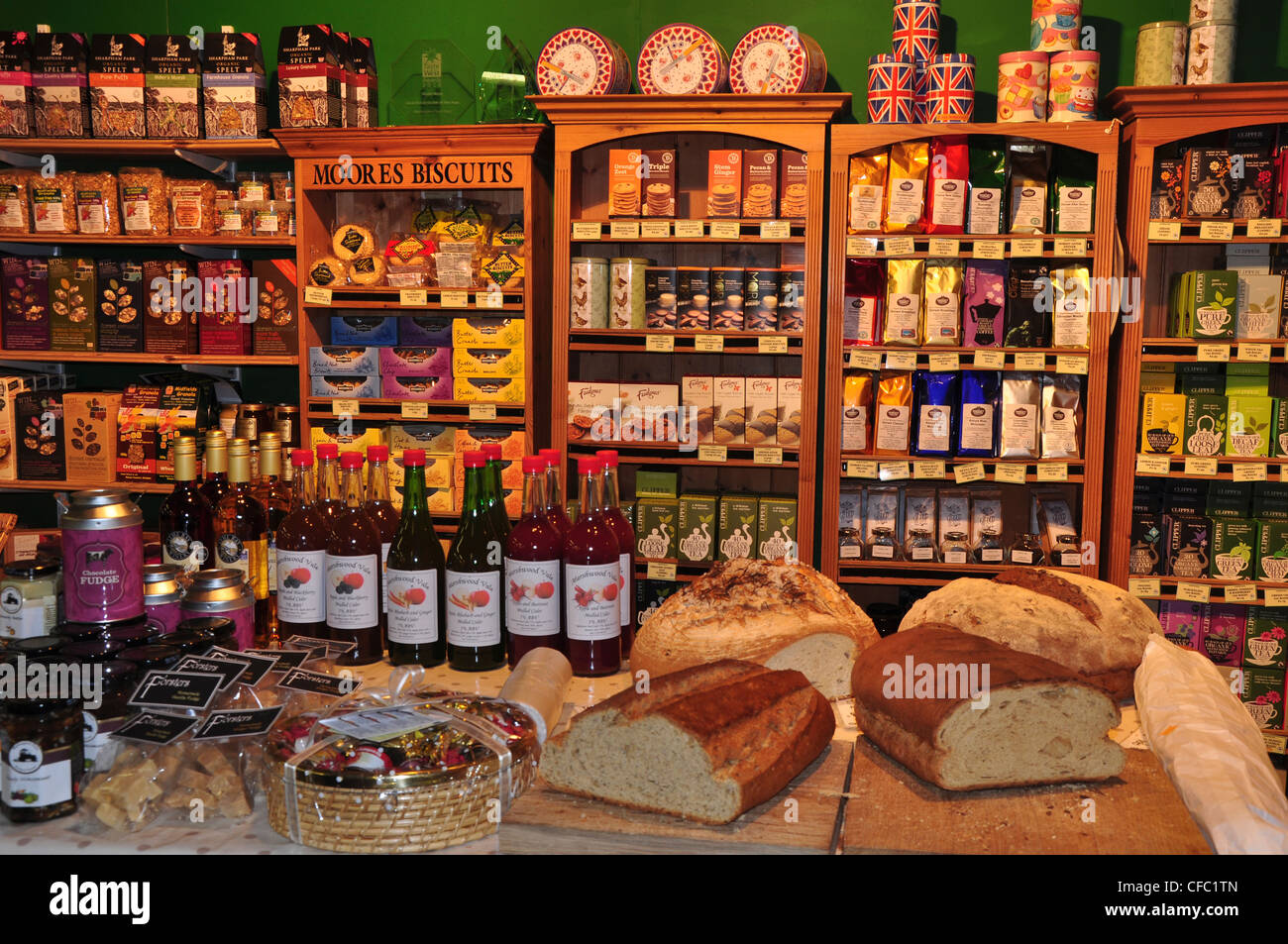The interior of a farm shop UK Stock Photo - Alamy