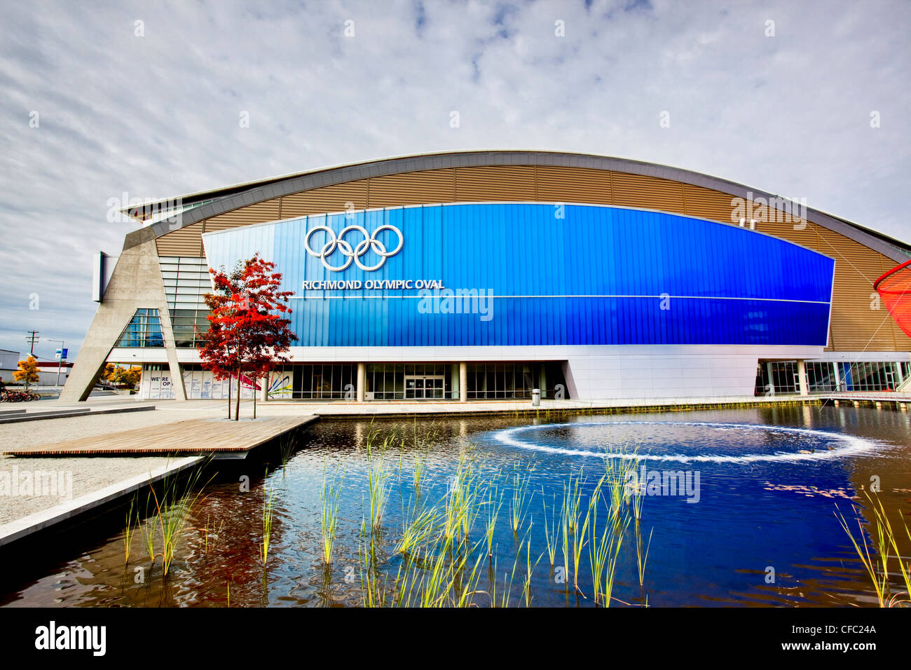 The Richmond Speed Skating Oval built 2010 Winter Stock Photo - Alamy