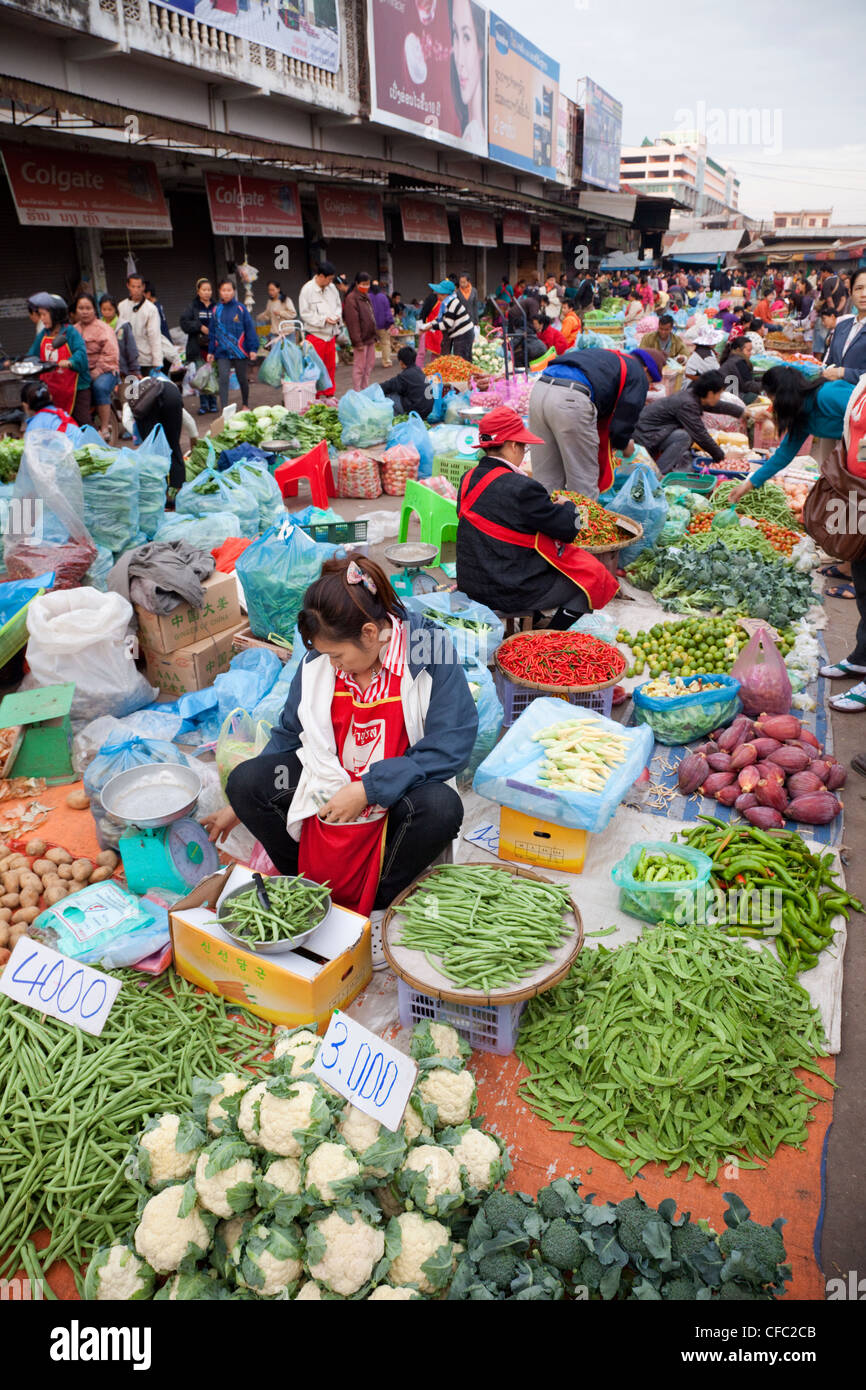 Laos, Vientiane, The Morning Market Stock Photo - Alamy