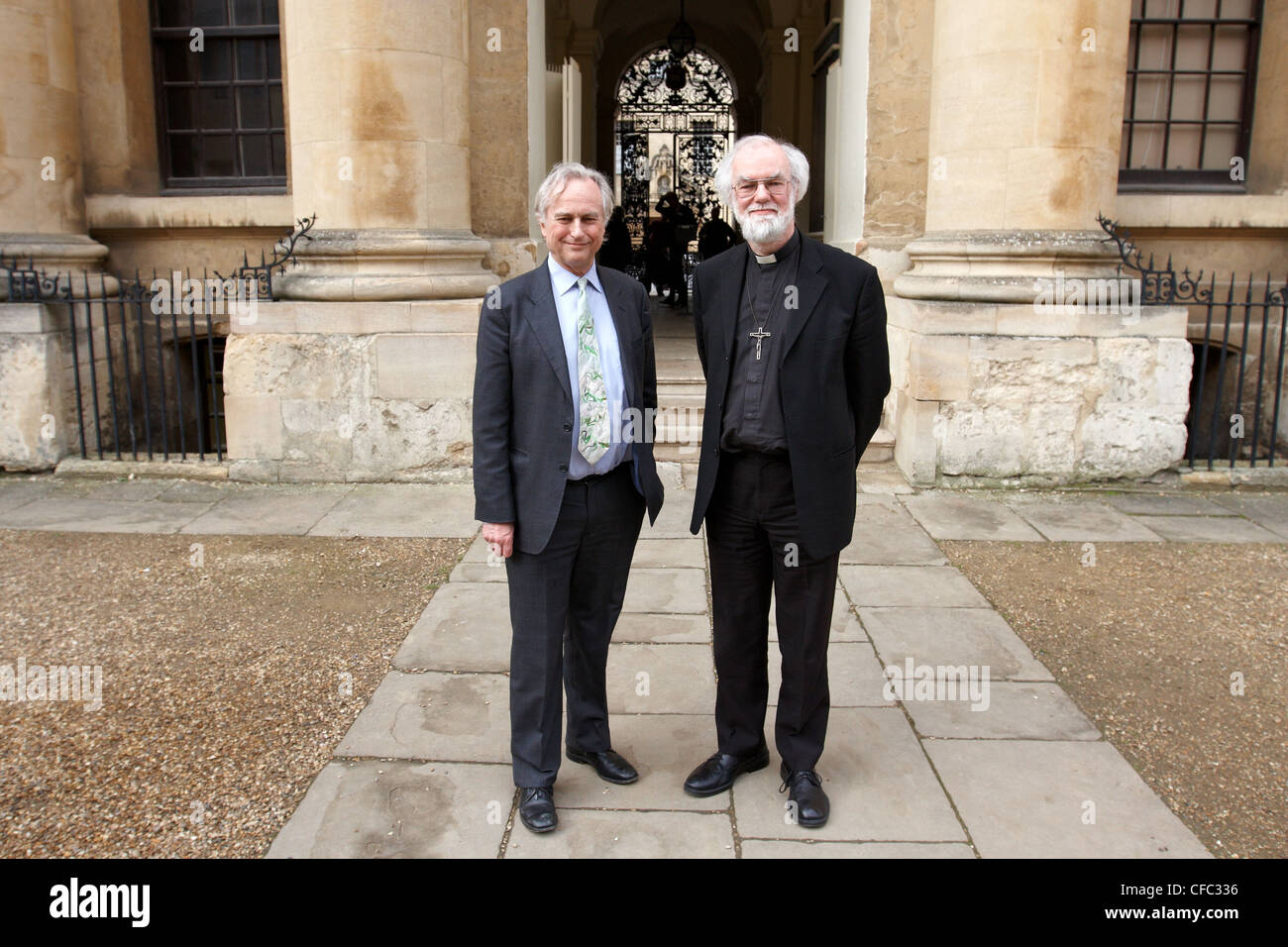 Archbishop of Canterbury Rowan Williams (right) & Professor Richard ...