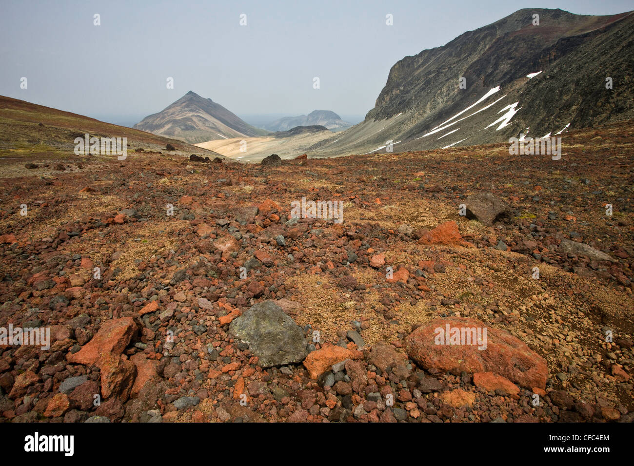 Volcanic landscape in the Itcha Mountains of British Columbia Canada ...