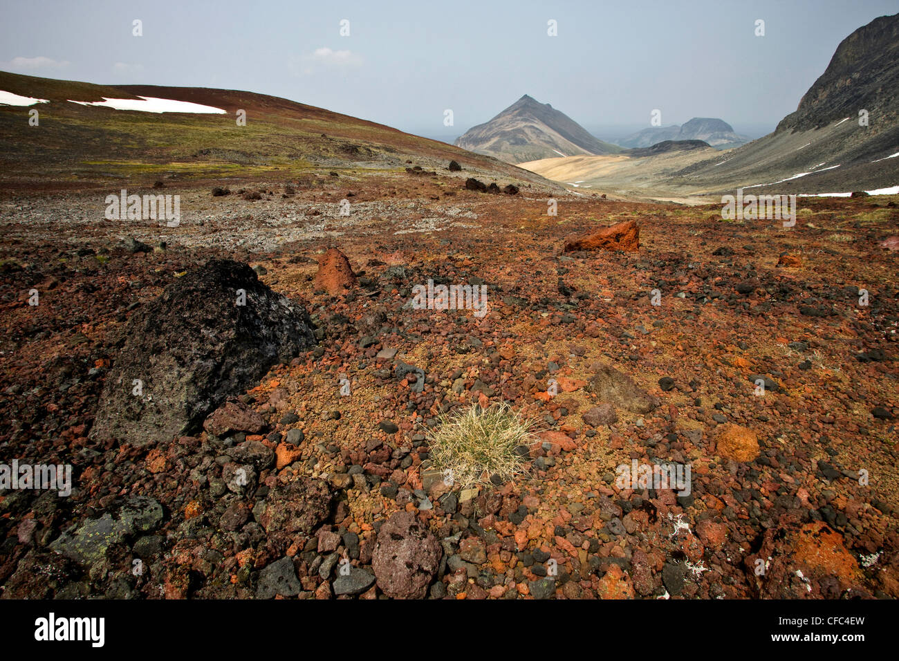 Volcanic landscape in the Itcha Mountains of British Columbia Canada ...