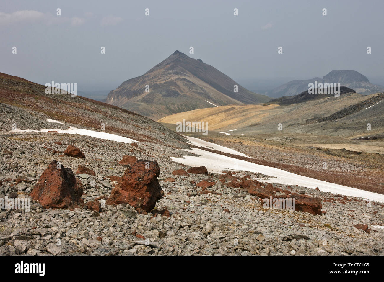 Volcanic landscape in the Itcha Mountains of British Columbia Canada ...