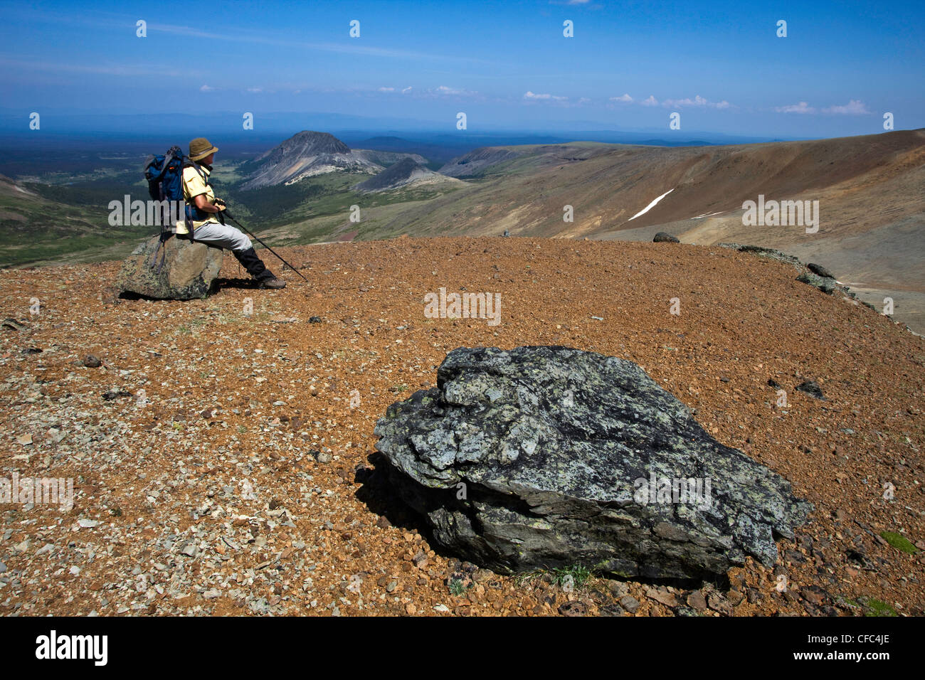 Volcanic landscape in the Itcha Mountains of British Columbia Canada ...