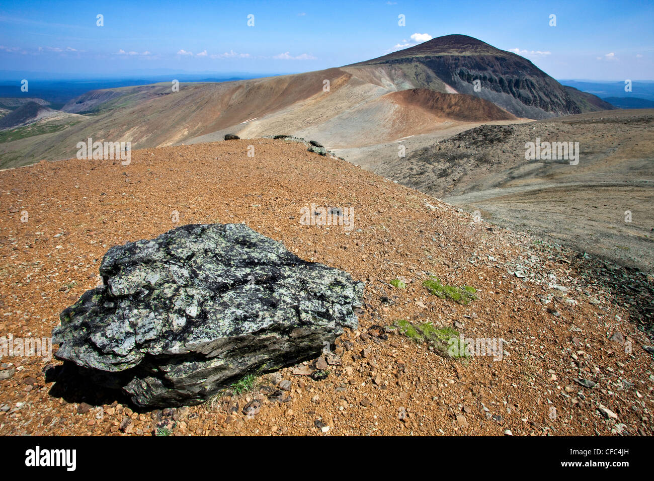 Volcanic landscape in the Itcha Mountains of British Columbia Canada ...