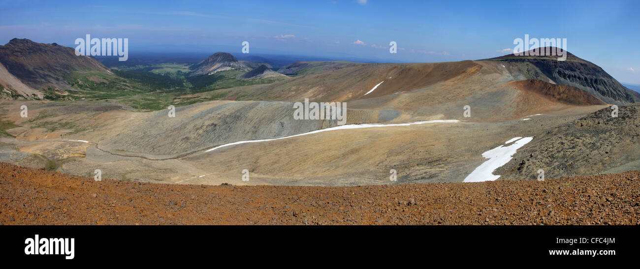 Volcanic landscape in the Itcha Mountains of British Columbia Canada ...