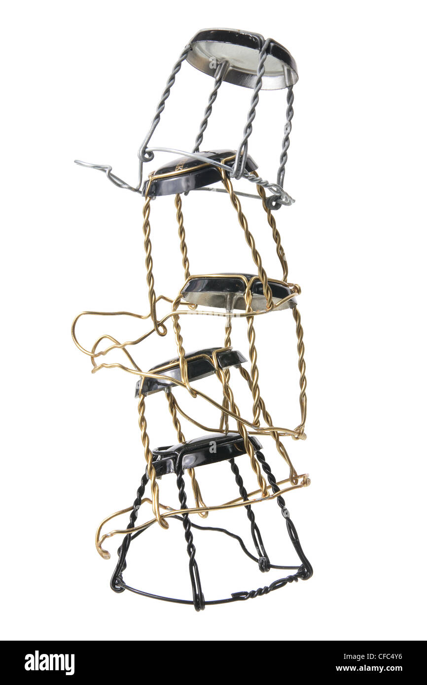 Champagne bottle wire caps hi-res stock photography and images - Alamy