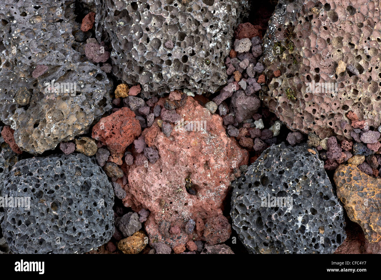 Volcanic rocks in the Itcha Mountains British Columbia Canada Stock ...