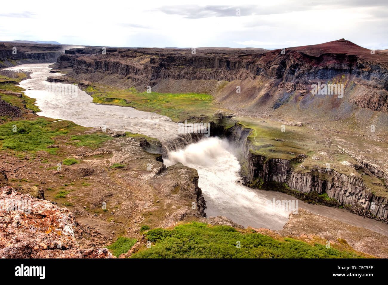 Hafragilsfoss Waterfall, Iceland Stock Photo - Alamy