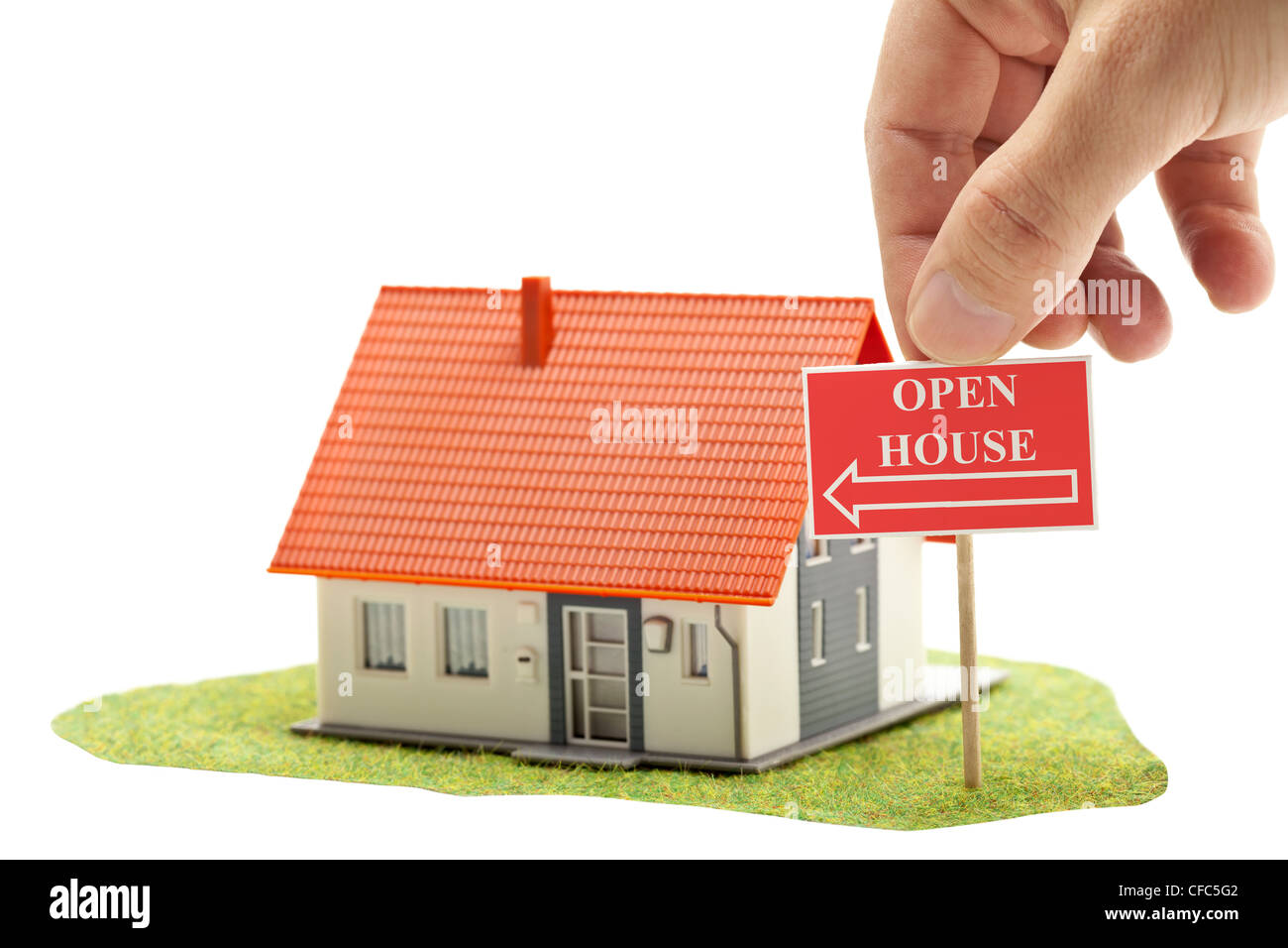 Model home open house sign hi-res stock photography and images - Alamy