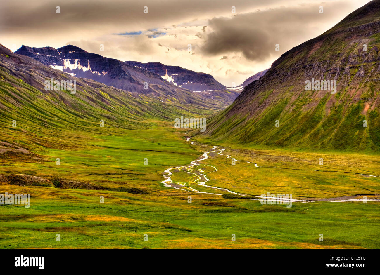 View from Lagheidi Pass, Trollaskagi Peninsula, Iceland Stock Photo - Alamy