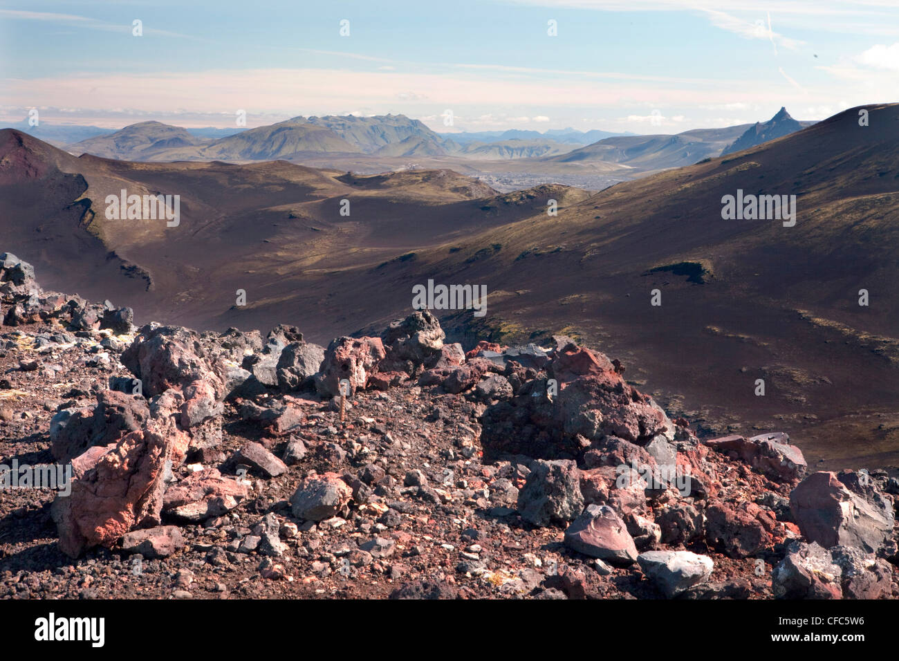 View from the Flanks of Hekla Volcano, Iceland Stock Photo - Alamy