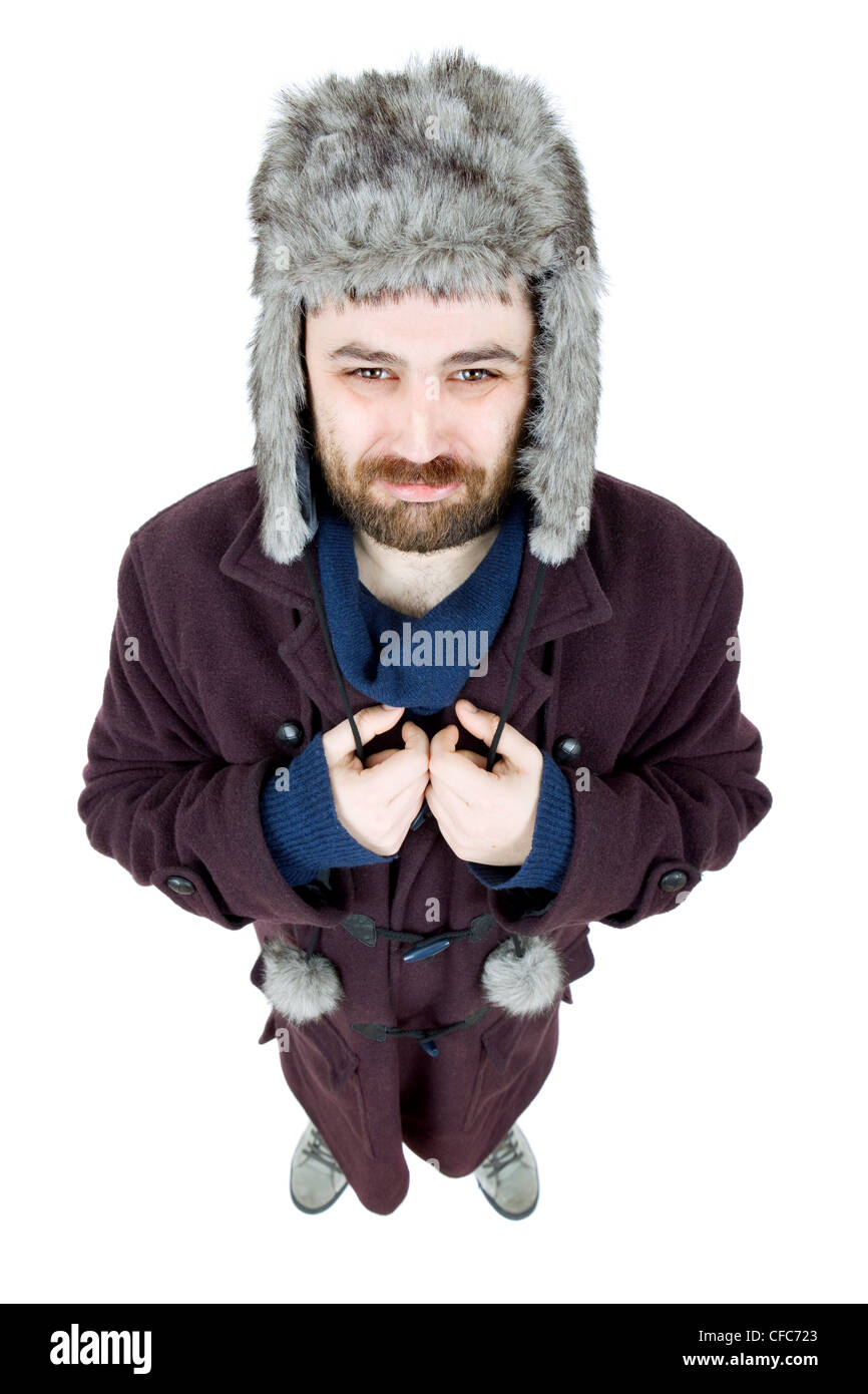 young casual silly man full body isolated on white Stock Photo - Alamy