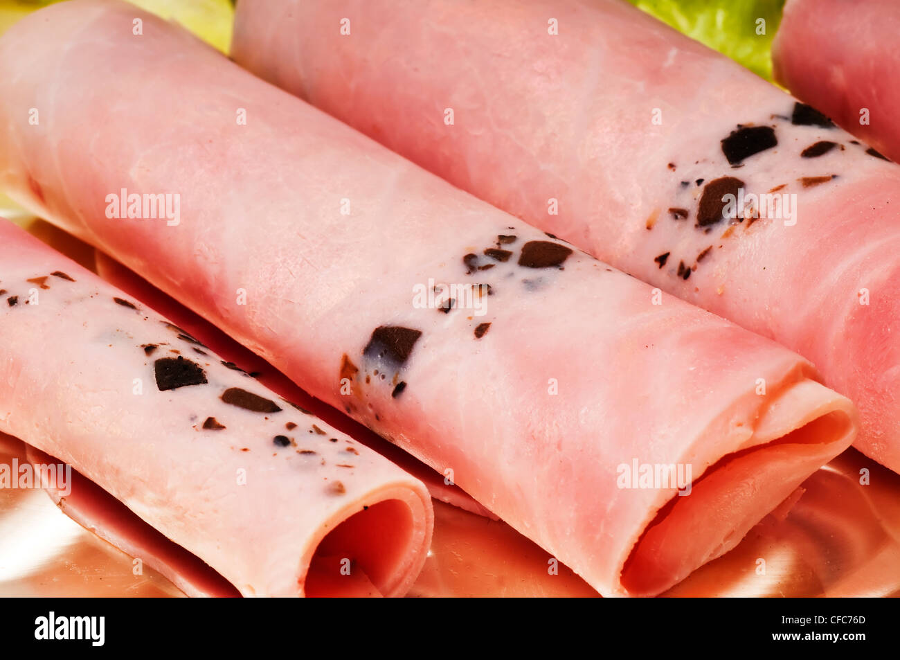 ham with truffle Stock Photo - Alamy