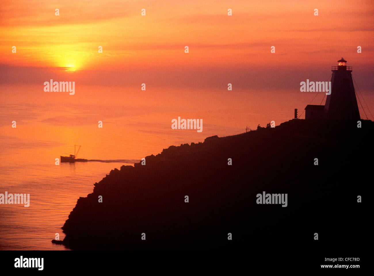 Swallowtail Lighthouse at Sunrise, Grand Manan Island, New Brunswick ...