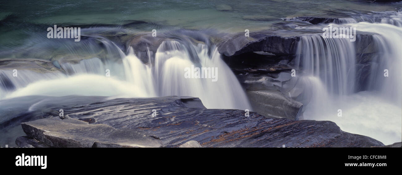 Rearguard Falls on Fraser River in the Robson Provincial Park, Rocky ...