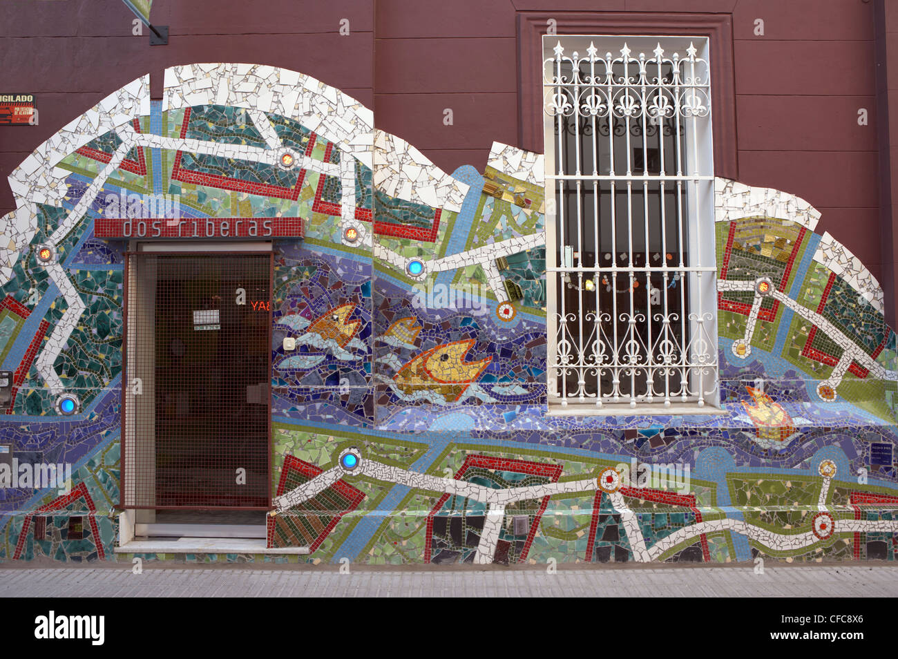 Mosaic on building, Buenos Aires, Argentina Stock Photo - Alamy
