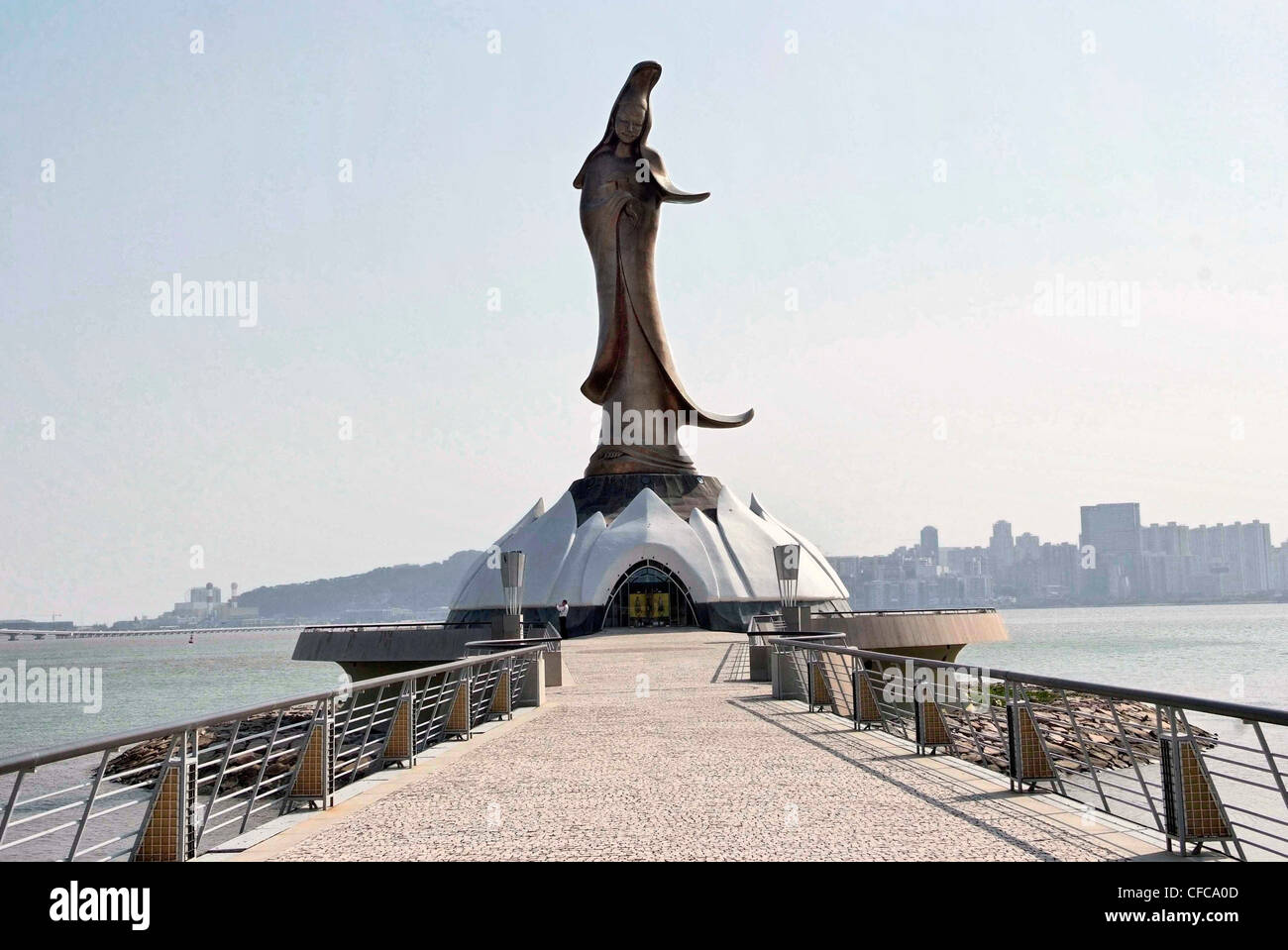 CHINA - MACAU SAR Goddess of Mercy Kun Lam Statue off Avenida Dr Sun ...