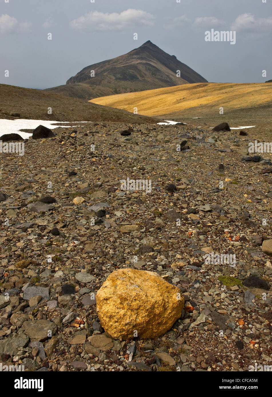 Volcanic landscape in the Itcha Mountains British Columbia Canada Stock ...