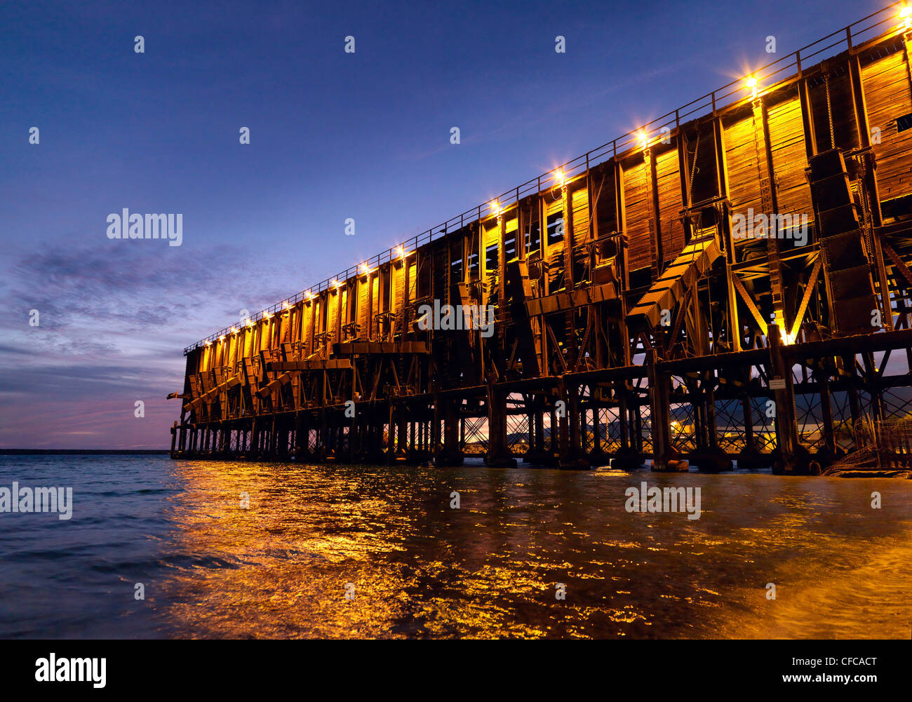 El Cable Ingles historic pier in the harbour of Almeria, Almeria ...