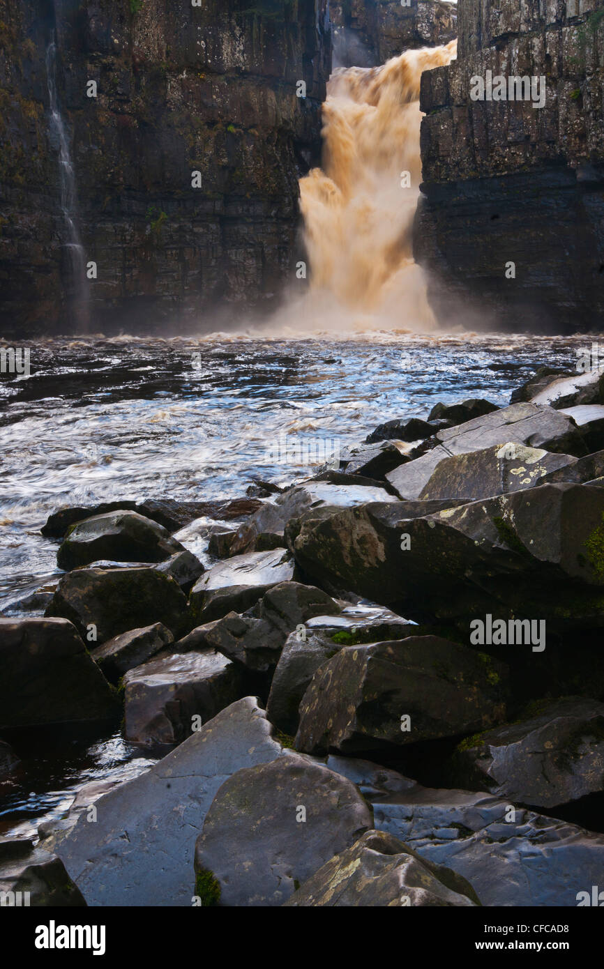 High Force waterfall, Teesdale, North Pennines, County Durham, England ...
