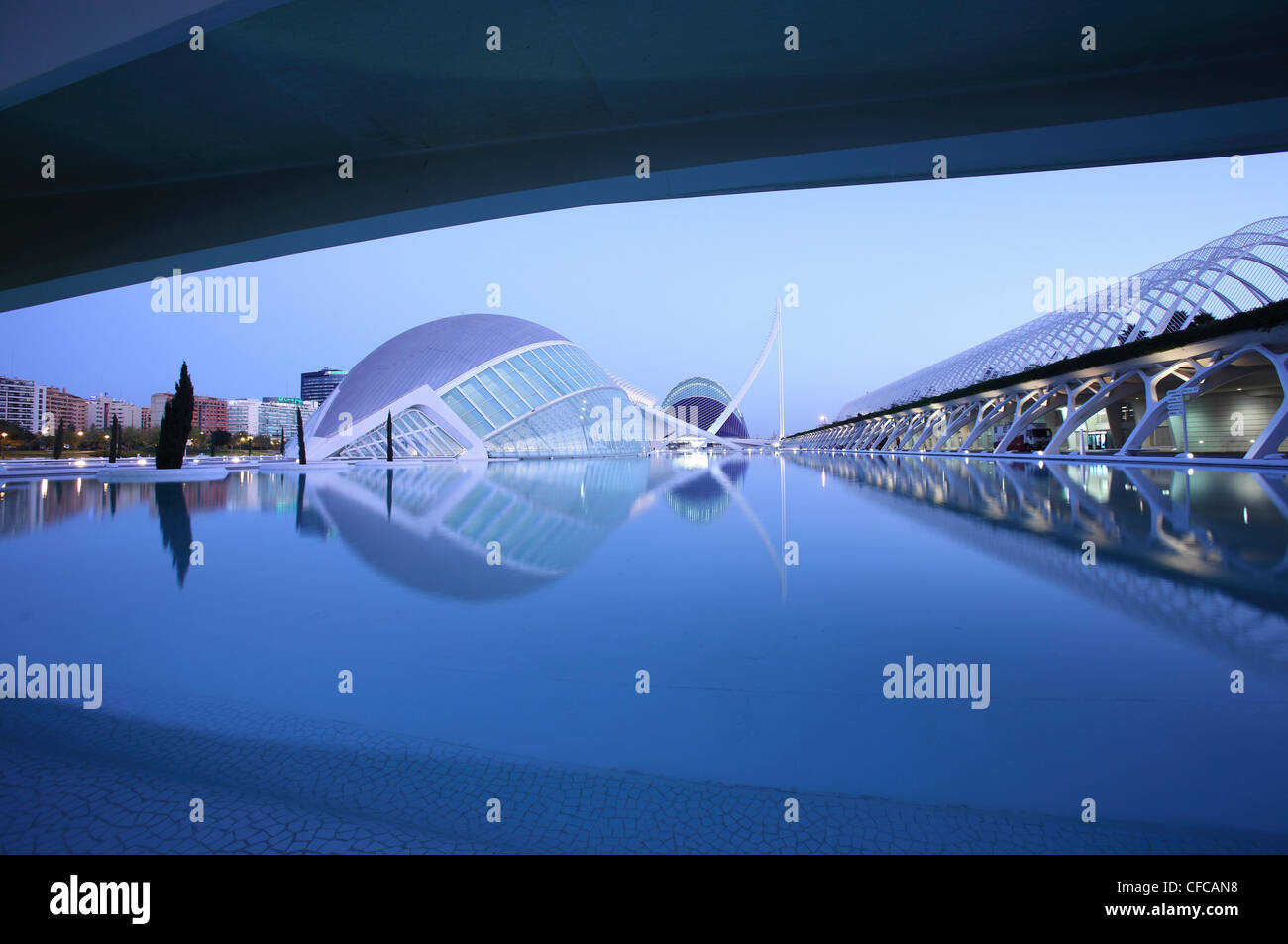 L'Hemisferic, Architect Santiago Calatrava, Valencia, Spain Stock Photo ...