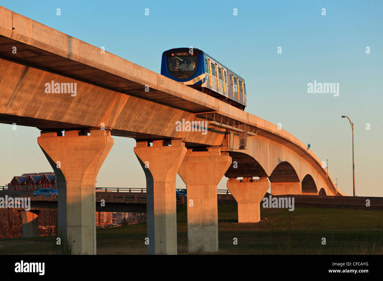 The Canada Line light rapid transit, Vancouver British Columbia Canada ...