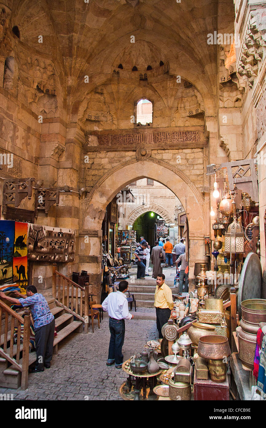 Inside a souk in Cairo Stock Photo - Alamy