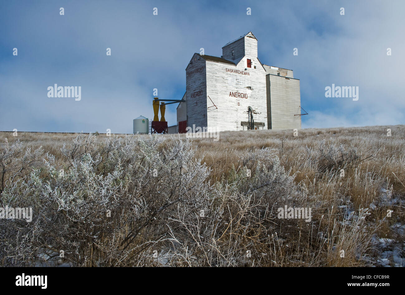 old grain elevator, Aneroid, Saskatchewan, Canada Stock Photo - Alamy