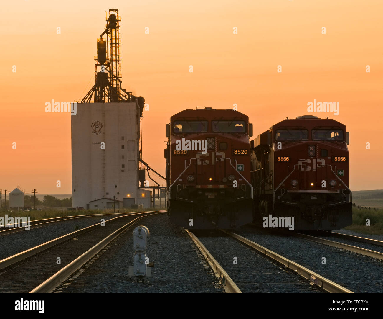 inland grain terminal, Dunmore, Alberta , Canada Stock Photo - Alamy