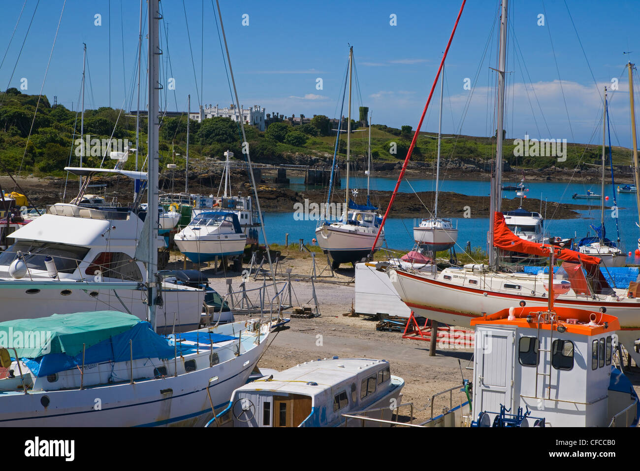 Holyhead bay castle marina anglesey hi-res stock photography and images ...