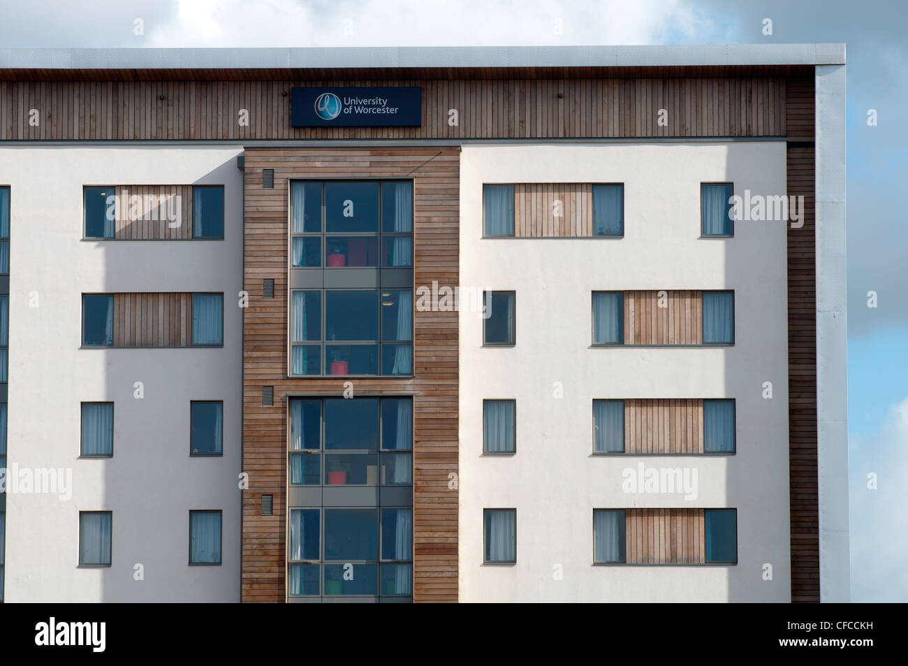 University of Worcester City Campus halls of residence Stock Photo - Alamy