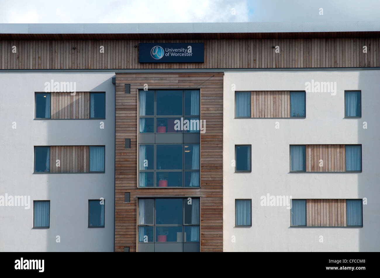 University of Worcester City Campus halls of residence Stock Photo - Alamy