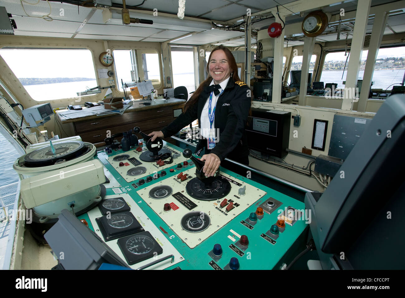 Esther Allen longest serving female master helm Stock Photo - Alamy