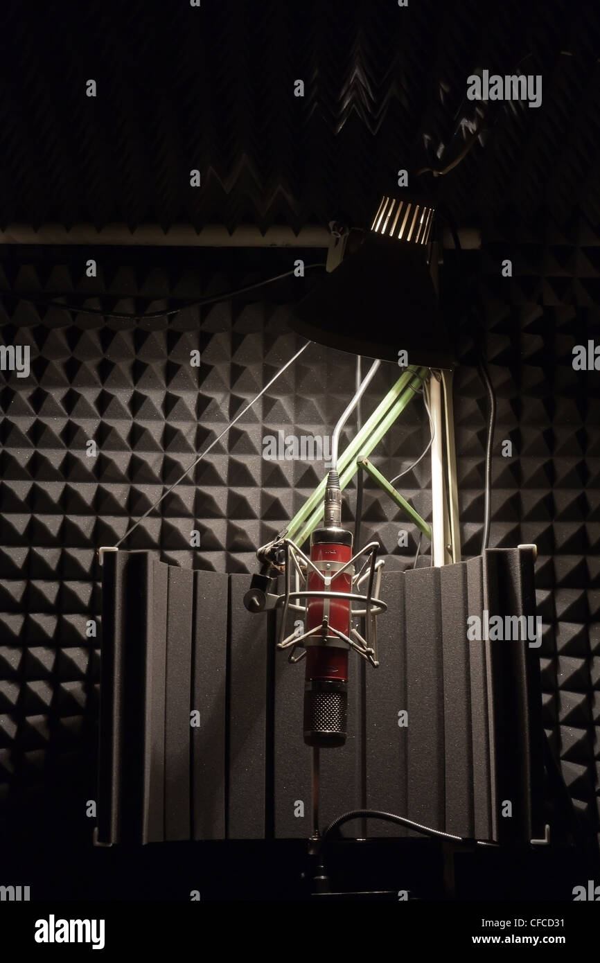 A cabin in a music studio Stock Photo - Alamy