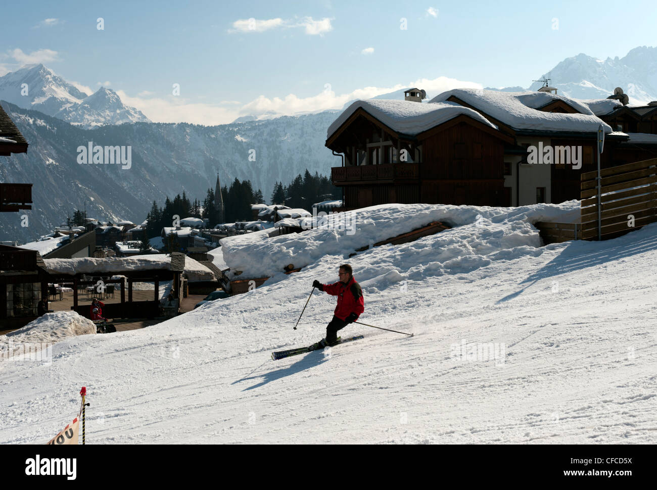 Courchevel 1850 resort hi-res stock photography and images - Alamy