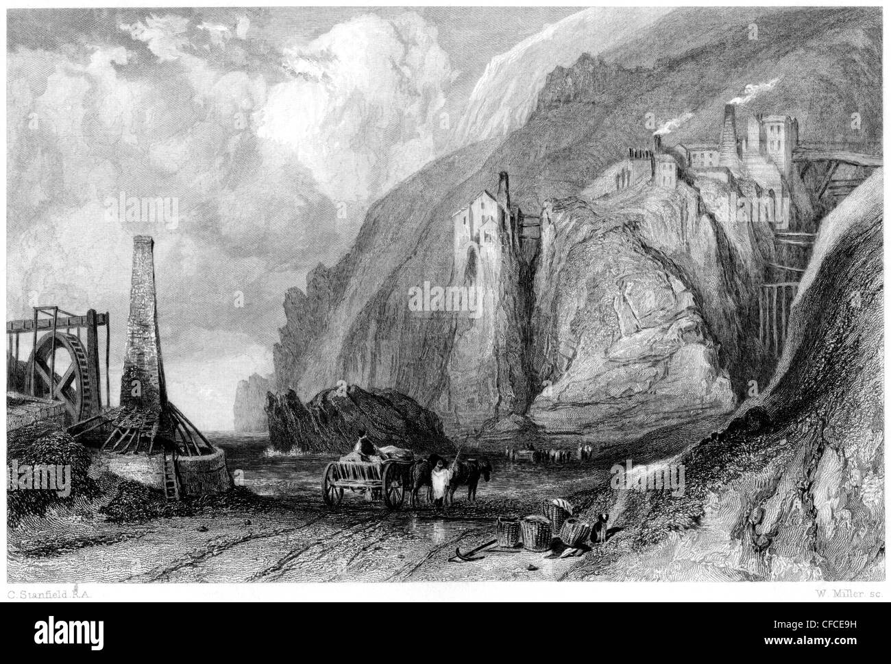 Cornwall mines 1800 hi-res stock photography and images - Alamy