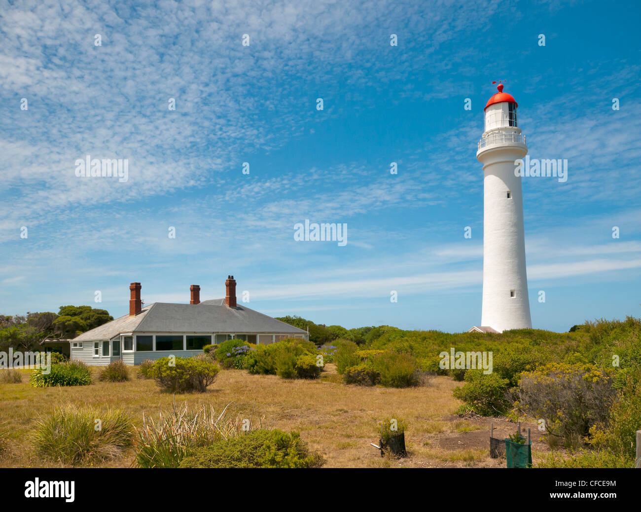 The Great Ocean Road Split Point lighthouse Victoria Australia Stock ...