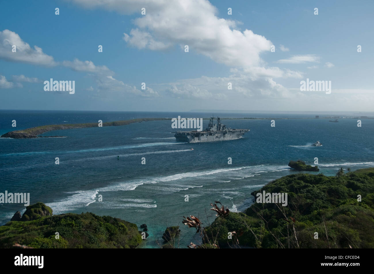 APRA HARBOR, Guam (March 3, 2012) The amphibious assault ship USS ...